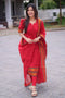Exclusive - Rushika Kurta set in Red at bullionknot